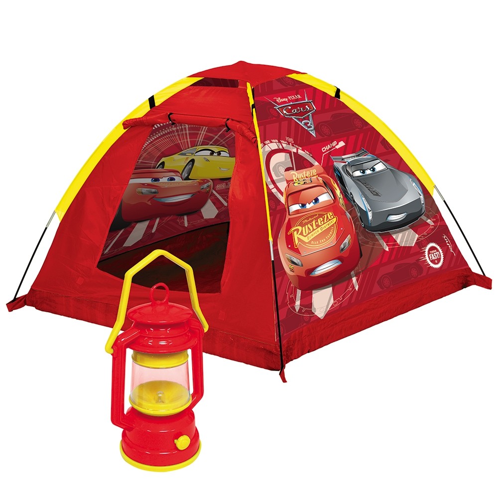 John - Cort de joaca Cars cu lampa 120x120x87 cm - Bebebliss.ro