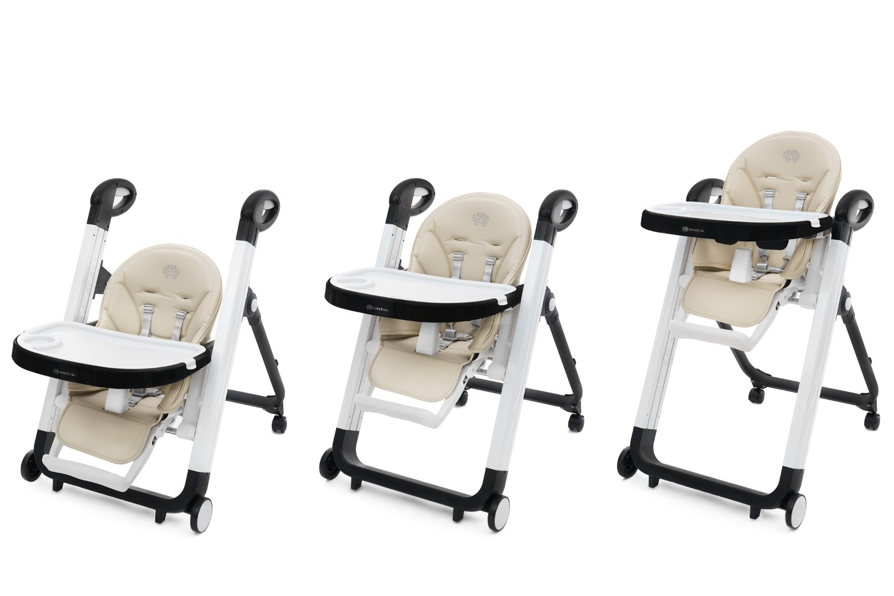 Scaun de masa pliabil AppeKids Vogue Beige - Bebebliss.ro